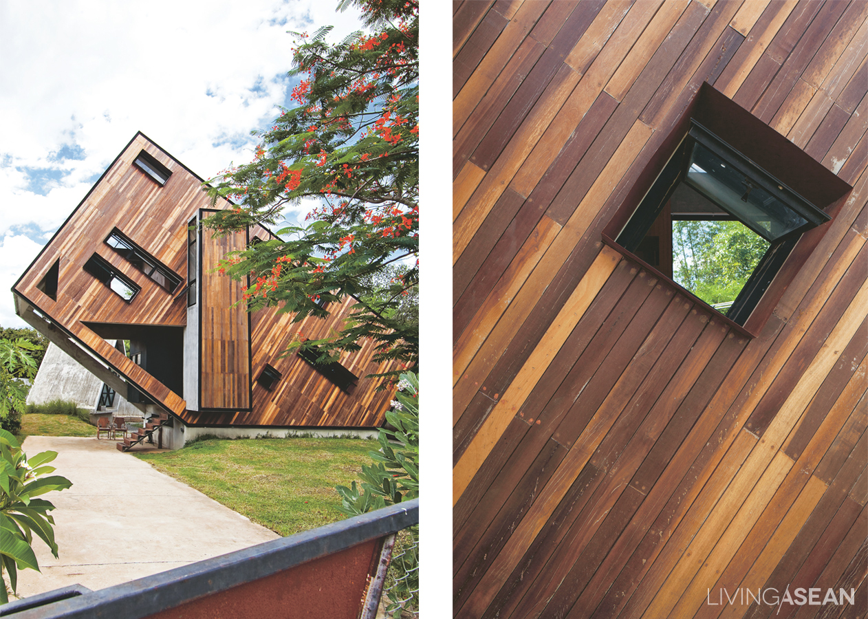 Leaning House: An Out-of-the-Box House Design / Living Asean