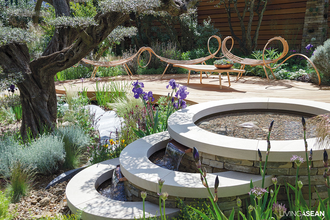 Besides nurturing plants, water has many garden uses: fresh, exciting ...