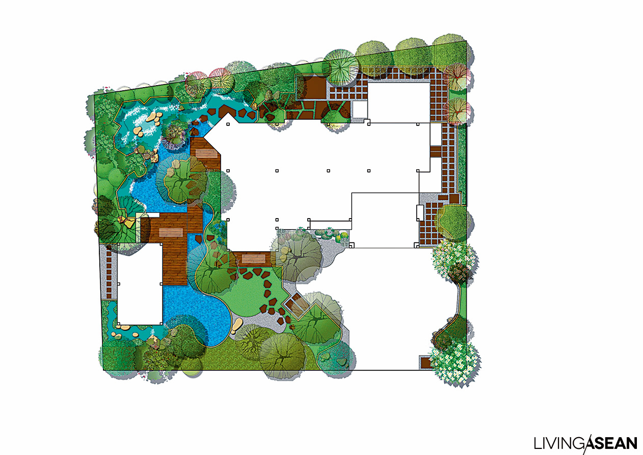 Rainy season forest garden for tropical areas /// Living ASEAN