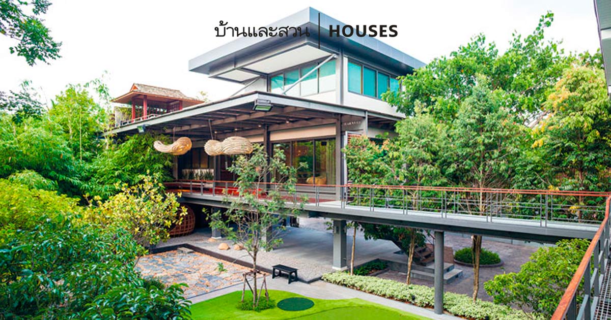 A Beautiful Steel House in Ayutthaya / Living Asean