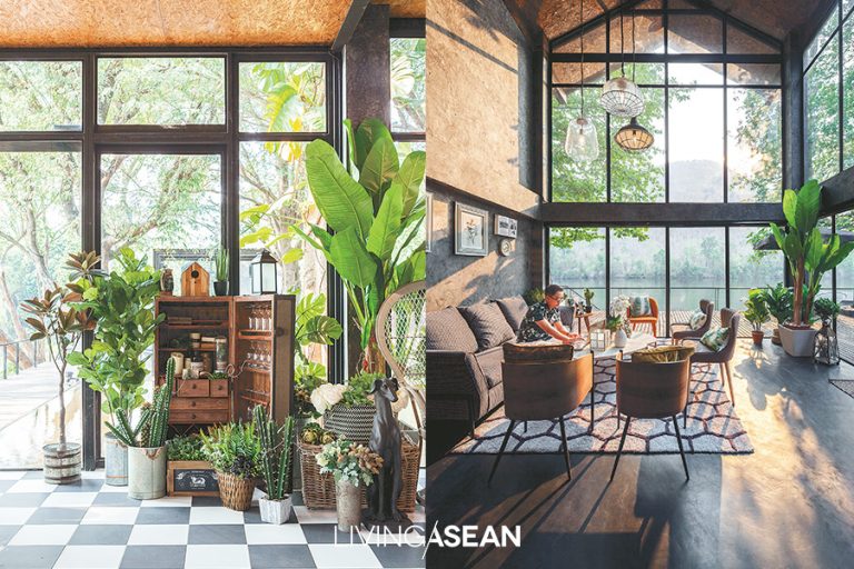 Mountains, River, Shady Trees and a Riverside Home / Living Asean