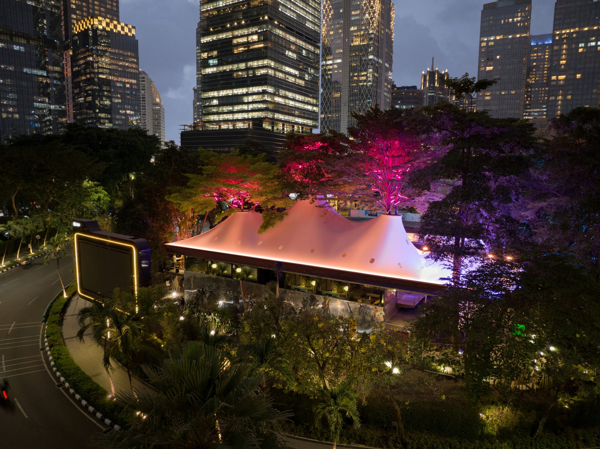 Stalk Jakarta, the Tree-Hugger Bar: Where a Bar Merges with Nature ...