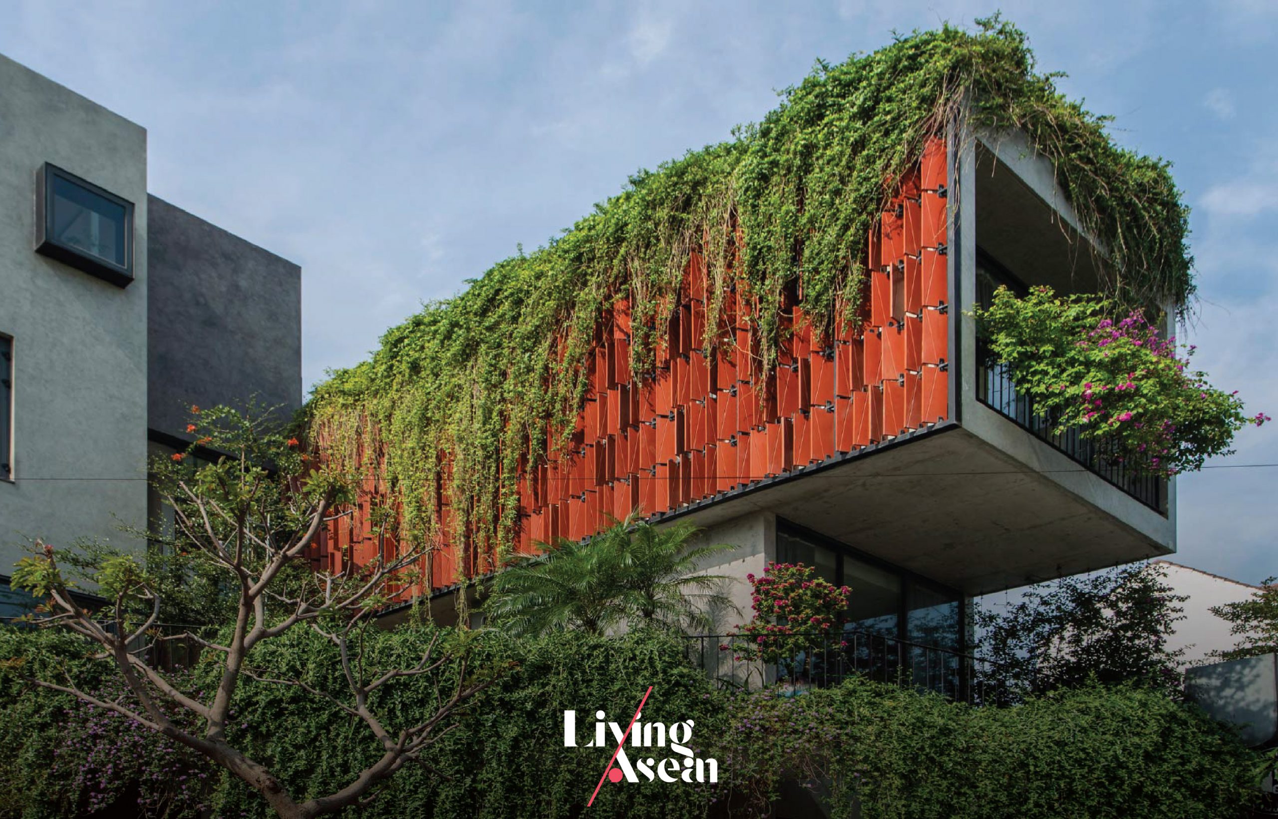 MAISON K: A Home Office featuring the Ceramics Façade / Living Asean