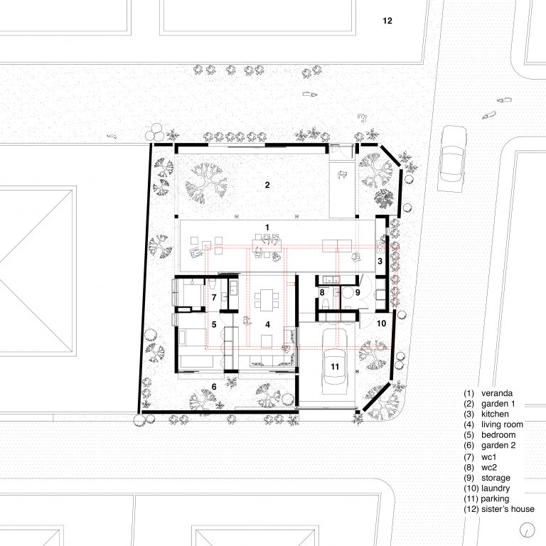 EE House: A Small White House Connected to Nature / Living Asean