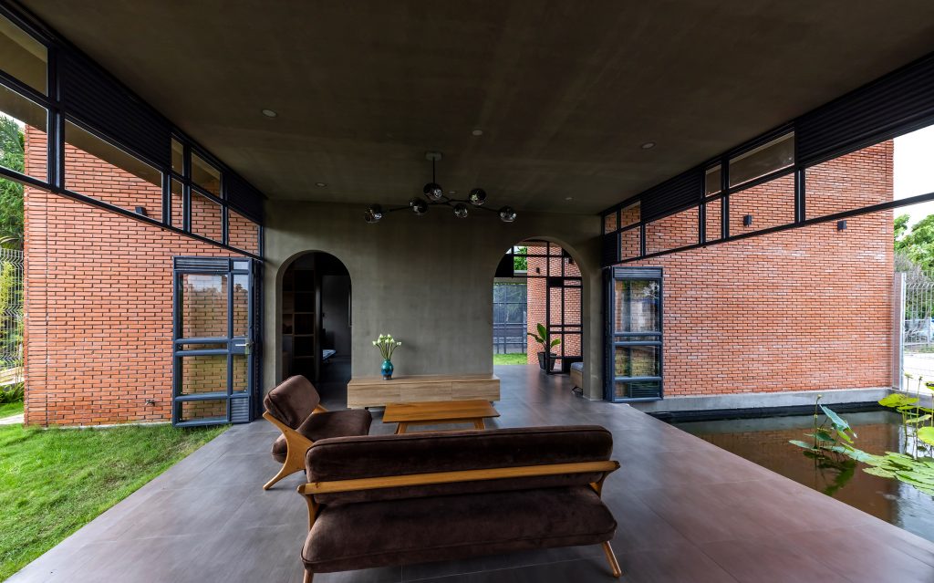 Nam House: A Brick Home with Abundant Space / Living ASEAN