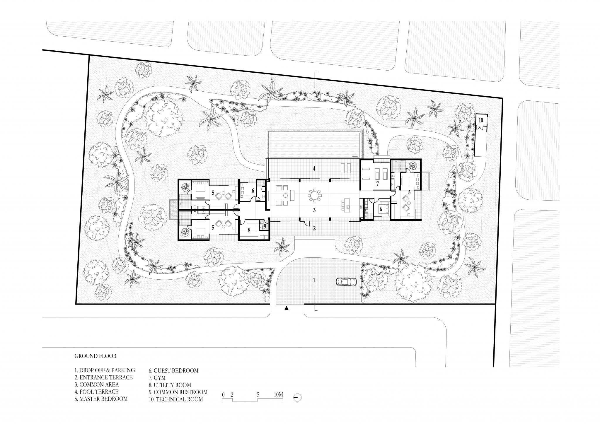 Sanctuary Villa: A House Embraces Nature and Privacy / Living ASEAN