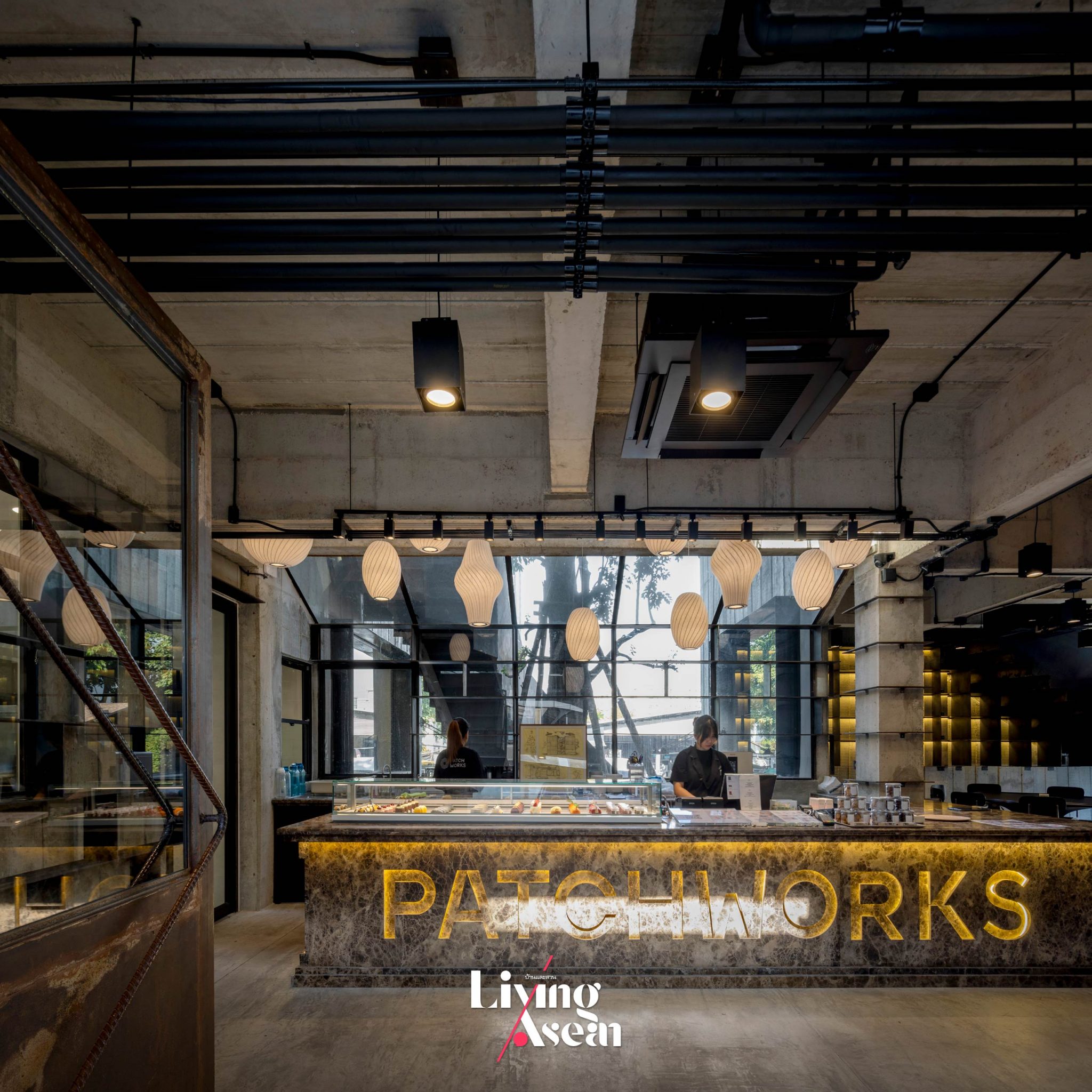 Patchworks: A Dessert Café in Brutalist Architectural Style / Living ASEAN
